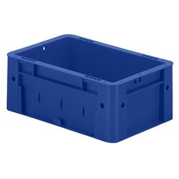 Schwerlast-Euro-Behälter, Polypropylen, Inhalt 4,1 l, LxBxH 300 x 200 x 120 mm, Wände geschlossen, Boden geschlossen, blau, VE 8 Stk