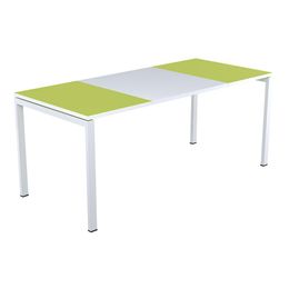 PAPERFLOW Schreibtisch easyDesk®, Breite 1400 mm, grün