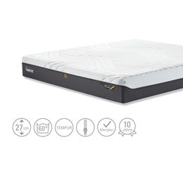 Tempur Viscoschaummatratze Medium Firm Pro Plus CoolQuilt - weiß - Materialmix - 180 cm - 27 cm - Möbel Kraft