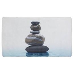 Wenko Badewannenmatte Meditation grau 70,0 x 45,0 cm