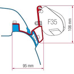 Fiamma Adapter F35, VW T5 California