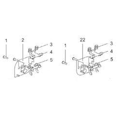 Thetford Verriegelung-Kit komplett für Serviceklappe 3/4/5, bianco (2662684)