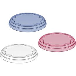 Koziol Frischedeckel Fresh 3er-Set,rot, blau, grau