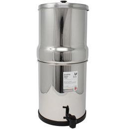 British Berkefeld Schwerkraft Trinkwasserfilter Edelstahl, 8,5 Liter