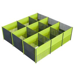 Purvario Stauleiste 100 MAXXI 8-tlg., lime-dunkelgrau