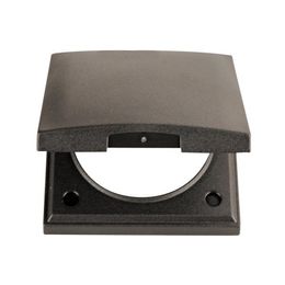 Berker Integro Flow Rahmen mit Klappdeckel, anthrazit matt