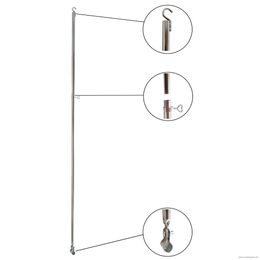 Stahl Dachhakenstange/Firststange 22 mm, 120-205 cm