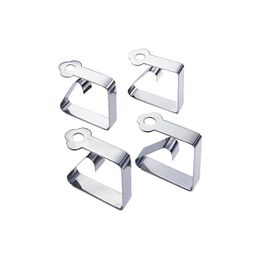 Wenko Tischtuchklemmen Edelstahl 4er Set