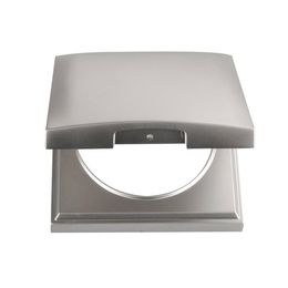 Berker Integro Flow Rahmen mit Klappdeckel, chrom matt
