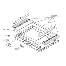 Dometic Midi Heki Style Bügel Innenrahmen komplett (Nr. BG3676)