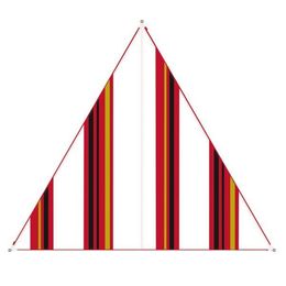 Bent Sonnensegel Zip Canvas Oriental strip white