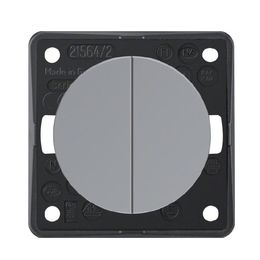 Berker Integro Flow Serienschalter, grau