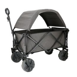 Travellife Bollerwagen Burano mit Dach, grau