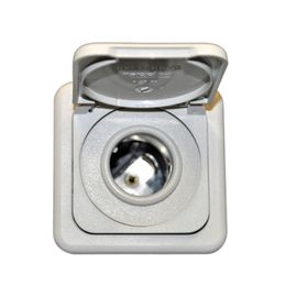 Inprojal System 10.000 Steckdose 12 V hellgrau