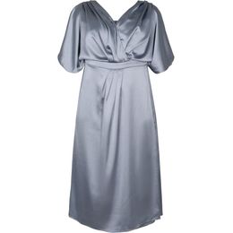 ZIZZI Kleid 'Maple' Damen Gr&ouml;&szlig;e 50/52 silbergrau Winterkleid