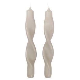Broste Copenhagen Tafelkerze Kerzen Gedrehte Twist Rainy Day (2-teilig)