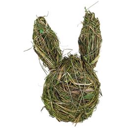 matches21 HOME & HOBBY matches21 HOME & HOBBY Dekofigur Hase Dekohase Osterdeko Ostern Dekofigur Heu grün 15 cm (1 St)