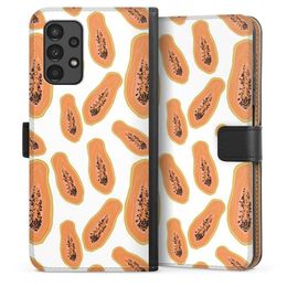 DeinDesign Handyhülle Papaya, Samsung Galaxy A13 4G Hülle Handy Flip Case Wallet Cover