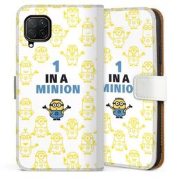 DeinDesign Handyhülle Minions Ich – Einfach unverbesserlich Bob 1 in a Minion, Huawei P40 Lite Hülle Handy Flip Case Wallet Cover Handytasche Leder