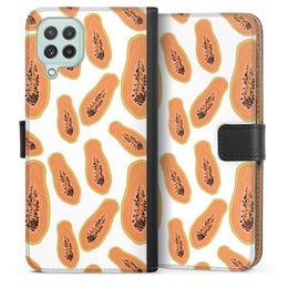 DeinDesign Handyhülle Papaya, Samsung Galaxy A22 4G Hülle Handy Flip Case Wallet Cover
