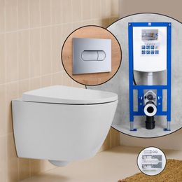 ROCA Ona Compact Komplett-SET Wand-WC mit neeos Vorwandelement,, A346688S00+16604CR#SET,