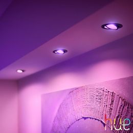 Philips Hue White & Color Ambiance Centura Einbauleuchte/Spot, rund Dreierpack, 8719514342903,