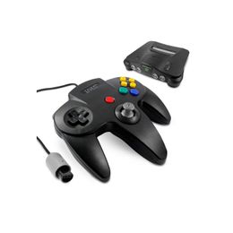 EAXUS Gamepad für Nintendo 64 in Schwarz/Grau Controller (1 St.