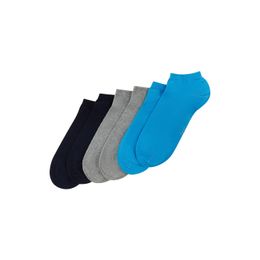 Tom Tailor Herren Socken im Multipack, blau, Logo Print, Gr. 39-42