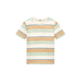 Tom Tailor Jungen Gemustertes T-Shirt, weiß, Streifenmuster, Gr. 176