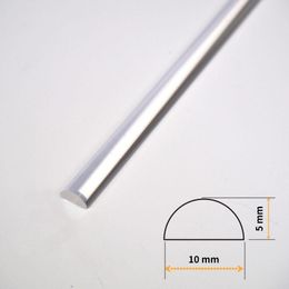 Witen&nock - Dusche Acryldichtung Acrylstab Wasserabweiser Halbrundstab Schwallschutz 5 mm Länge 200 cm