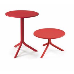 Nardi Kaffeetisch 'Spritz' für den Außenbereich Contract-möbel für Bars und Restaurants aus Fiberglas 60 cm -Rot