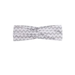 Abakuhaus Stirnband Elastisch und Angenehme alltags accessories Grau und Weiß geometrische Zigzag