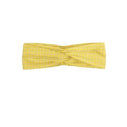Abakuhaus Stirnband Elastisch und Angenehme alltags accessories Kariert Retro Englisch Yellow