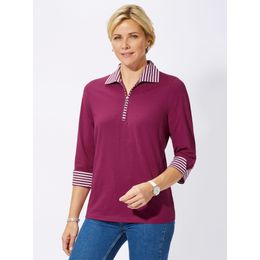 Poloshirt Casual Looks "Shirt" Gr. 48, pink (fuchsia) Damen Shirts Jersey