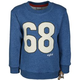 Sigikid - Sweatshirt BIBER 68 in blau, Gr.110