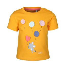 Sigikid - T-Shirt MOUSE WITH BALLONS in orange, Gr.62
