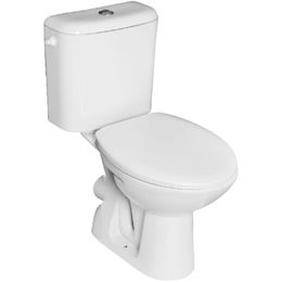Jika - Groupe Roca) Neo Pack Stand-WC komplett mit Ablaufgarnitur hinten + Sitzring inklusive (H8613930007871)