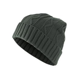 MSTRDS Beanie MSTRDS Accessoires Beanie Cable Flap (1-St), grau