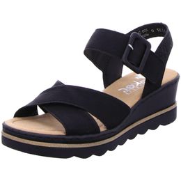 Rieker Sandale Damen Größe 41 schwarz