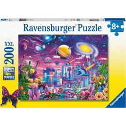 Ravensburger Puzzle Kosmische Stadt, 200 Puzzleteile, Made in Germany; FSC® - schützt Wald - weltweit, bunt