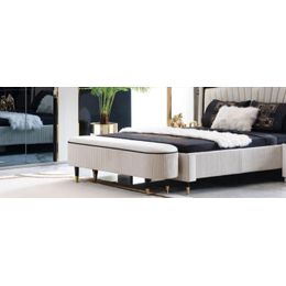 JVmoebel Bettbank Hocker Polster Sitz Design Textil Relax Luxus Fußhocker Sofa Sitzbank (1-St)