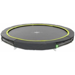 EXIT Silhouette sports Bodentrampolin ø244cm - schwarz - Schwarz