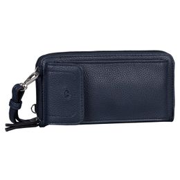 Tom Tailor Geldbörse ELA Long zip wallet XL, mit geräumigem Außenfach, blau