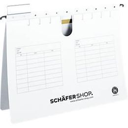 Schäfer Shop Schäfer Shop Select Hängehefter, DIN A4, Heftzunge oben, weiß, 25 Stück