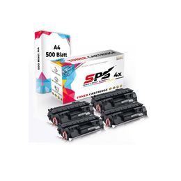 SPS Tonerkartusche Druckerpapier A4 + 4x Multipack Set Kompatibel für HP LaserJet Pro