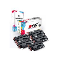 SPS Tonerkartusche Druckerpapier A4 + 5x Multipack Set Kompatibel für HP Laserjet P 2057