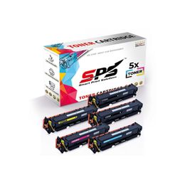 SPS Tonerkartusche 5x Multipack Set Kompatibel für HP Color LaserJet CM 2320 EI MFP (304A