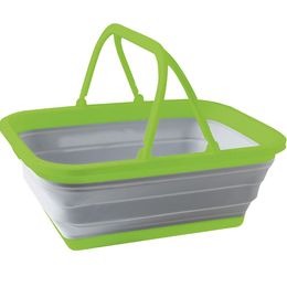Brunner Faltkorb Holdall Fold-Away 16 Liter, grau-gr&uuml;n