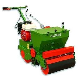 Sembdner Rasenbaumaschine RS 60 N mit Gitterdruckwalze an Stelle der Glattwalze
