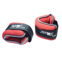 Christopeit Sport® Gewichtsmanschette Gewichtsmanschette 2 x 2,0 kg, (Set), rot|schwarz